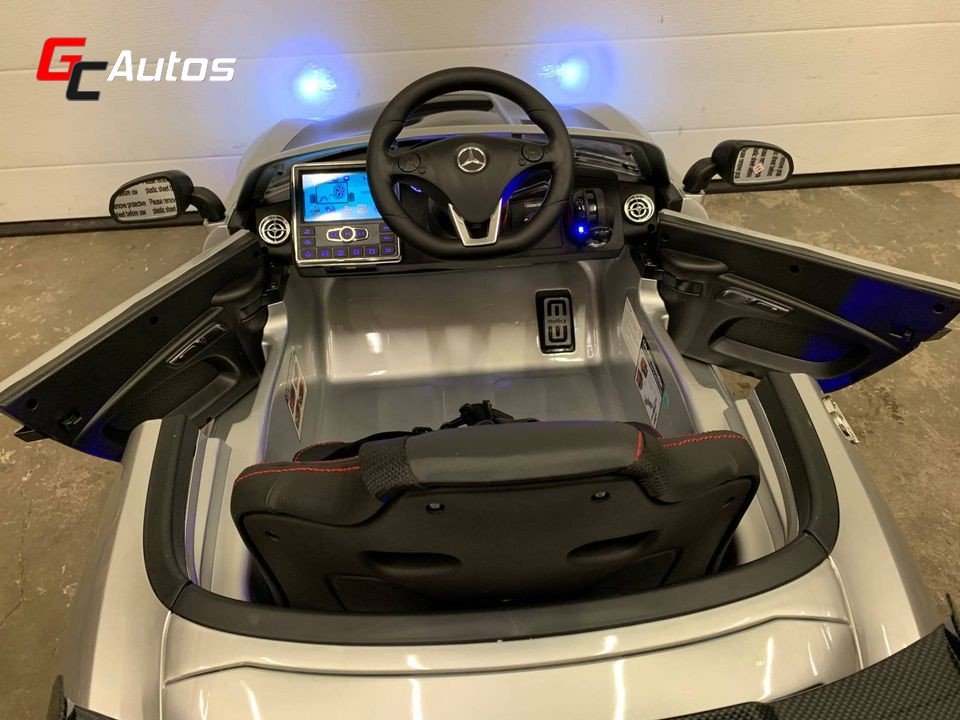 GCAutos - Voiture electrique Mercedes SLS AMG LUXE écran tactile MP4 - gris